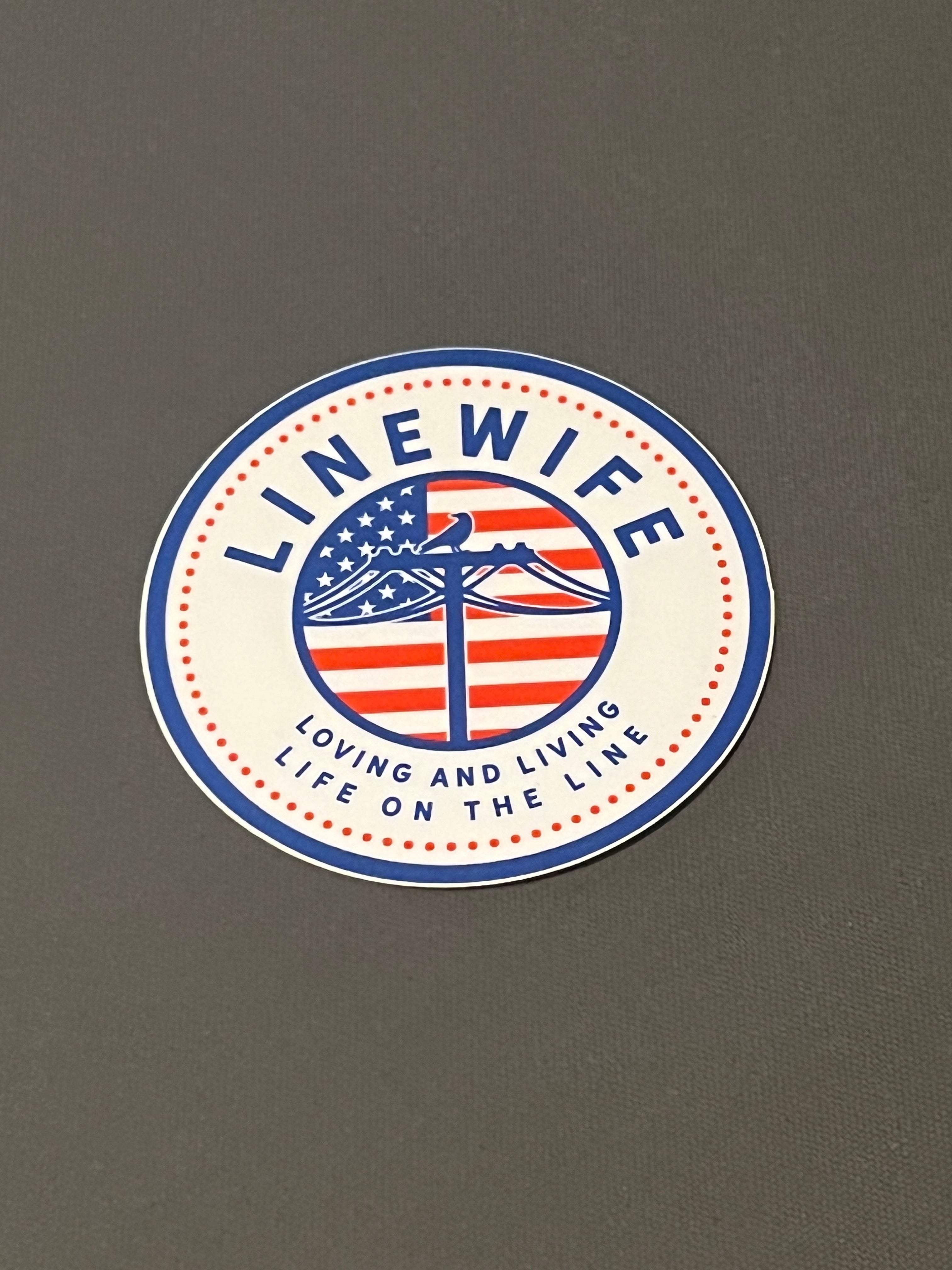 American LineWife USA Sticker – Linewife