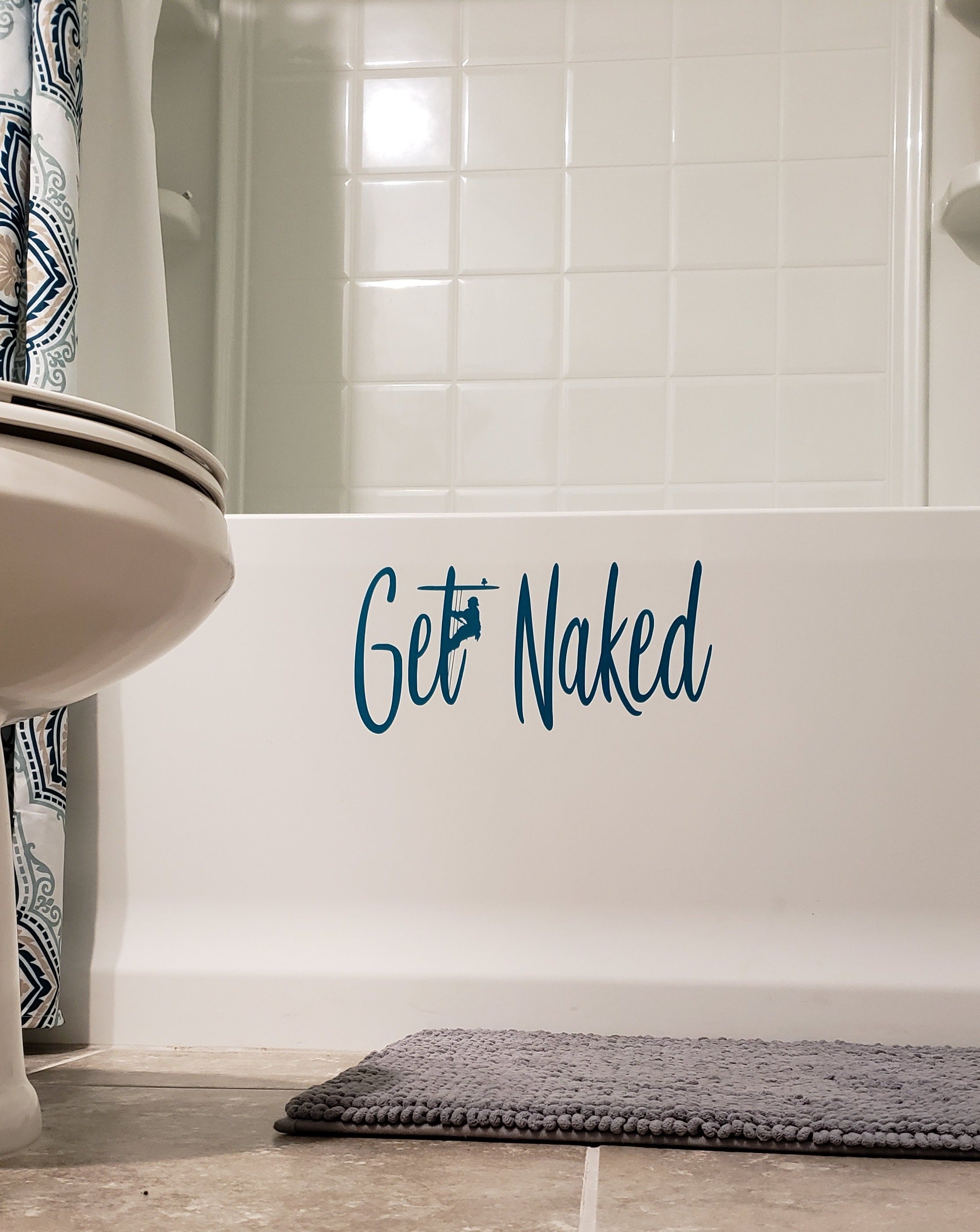 Get Naked Lineman Sticker Linewife Sticker
